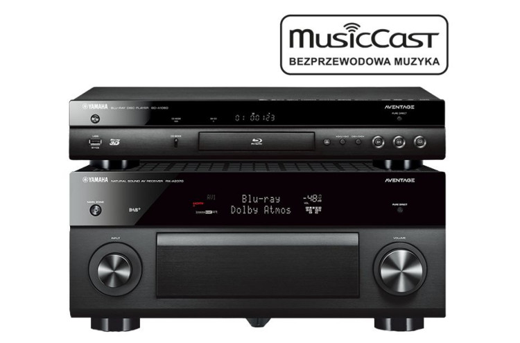Yamaha BD-A1060 w zestawach z amplitunerami AV Yamaha